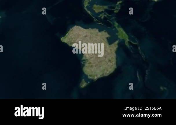 Australia map animation with Australia flag highlighted border color ...