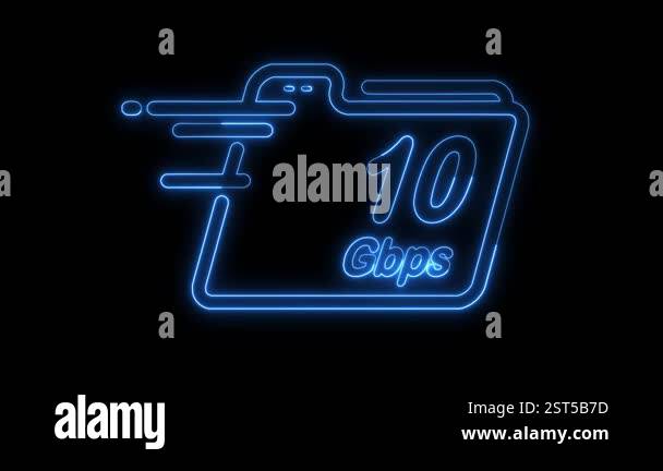 Neon Animation video game controller sign on black background, Game ...