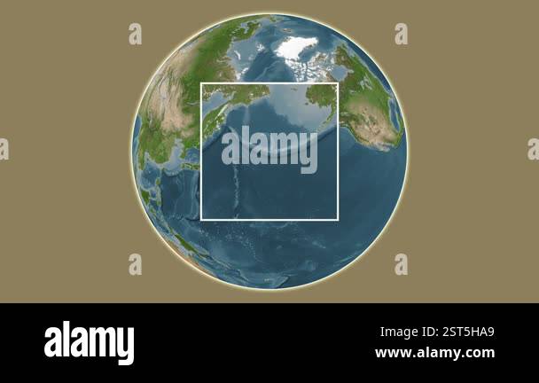 Amchitka Island. Presentation of the location on a satellite map using ...