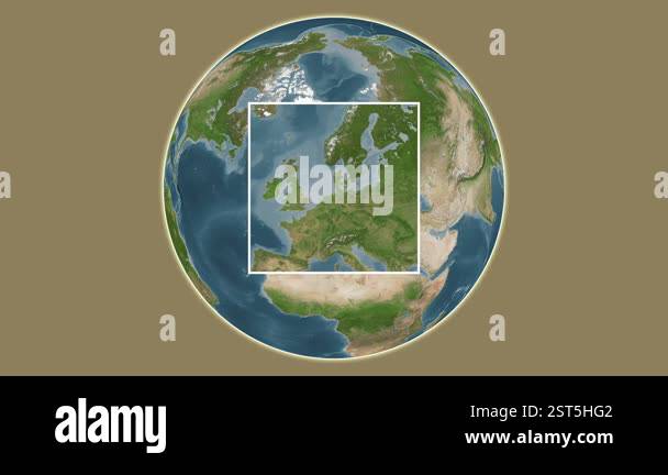Amrum Island. Presentation of the location on a satellite map using ...