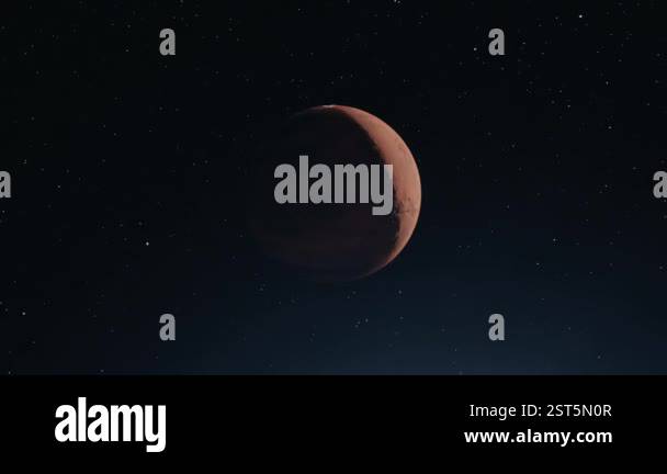 Cinematic animation of Mars with realistic surface details. Epic CGI ...