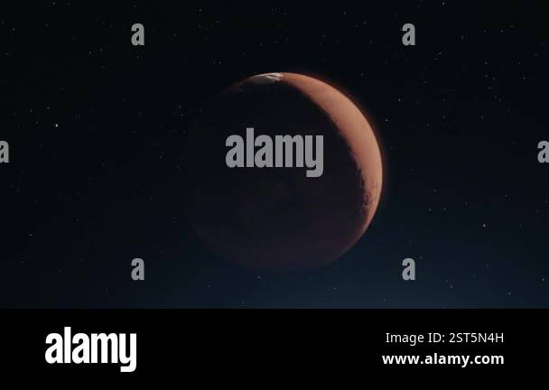 Cinematic animation of Mars with realistic surface details. Epic CGI ...