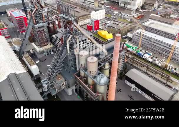 Aerial view of Esch-sur-Alzette, Luxembourg 02.11.2025 showcasing its ...
