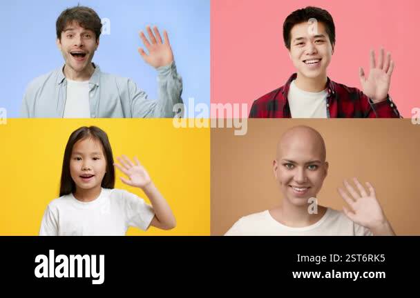 A lively collection of individuals from various backgrounds joyfully ...