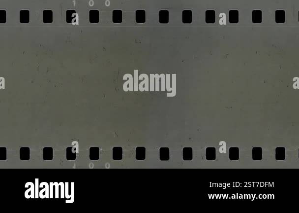 Old celluloid film strip with dust and scratches, 4K retro background ...