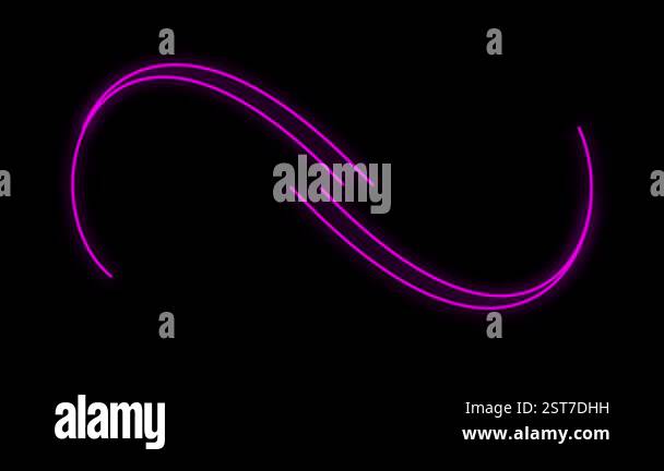 Infinity symbol appears of multiple lines, animated figure. Emerging ...