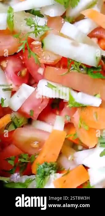 Mixed vegetables salad. Most desired food item in India, Pakistan ...