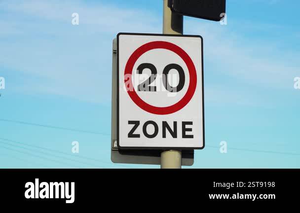 20 mph zone sign Stock Videos & Footage - HD and 4K Video Clips - Alamy