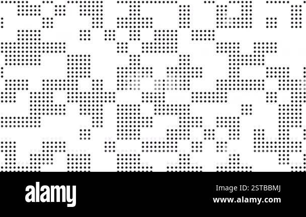 4k white halftone dots texture abstract background animation, old film ...