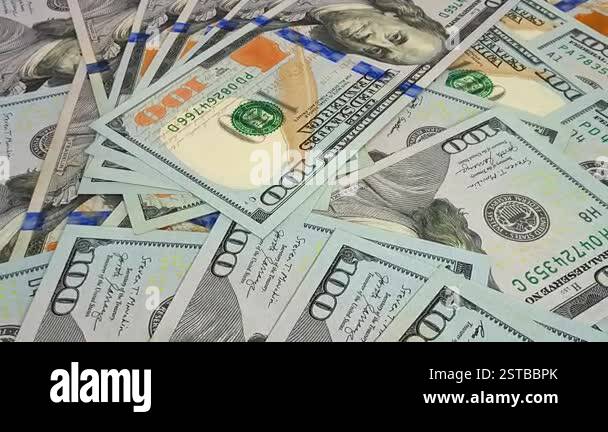 Movement Over 100 Dollar Bills, High Quality, Business, Cash, Money ...