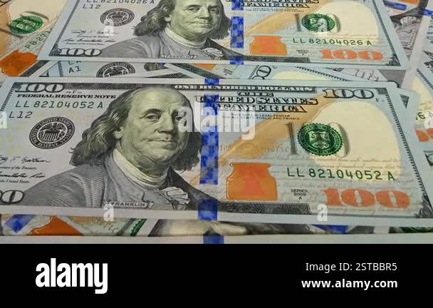 Movement Over 100 Dollar Bills, High Quality, Money, Cash, Business ...