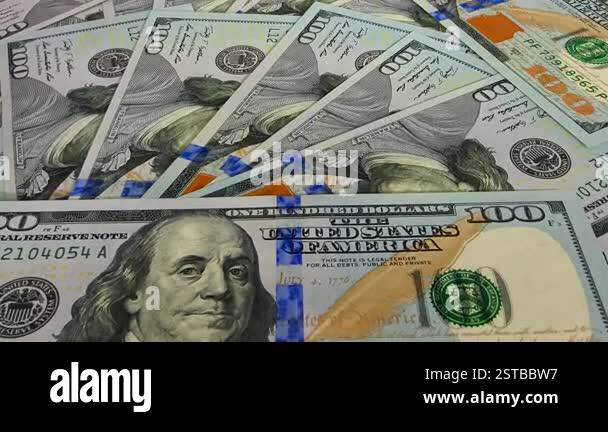 Movement Over 100 Dollar Bills, High Quality, Exclusive, Cash, Money ...