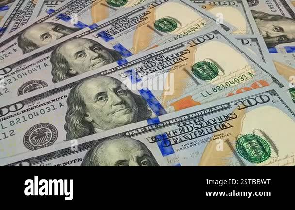 Movement Over 100 Dollar Bills, High Quality, Money, Business, Cash ...