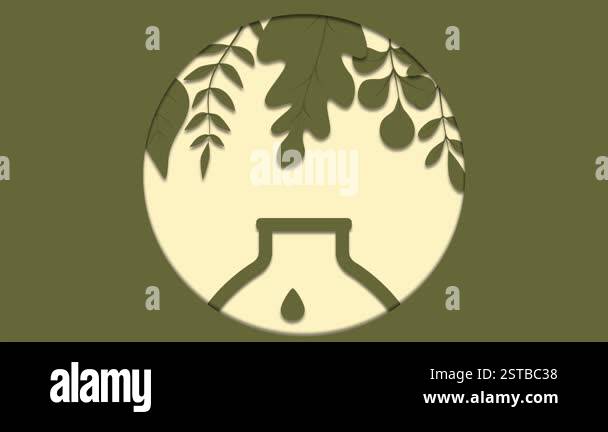 Herbal medicine. Minimal modern motion design. Abstract animation Stock ...