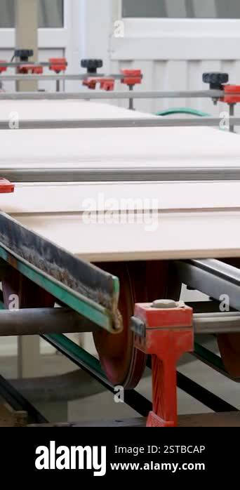 Made ceramic tiles, manufacture process. Conveyor belt systems ...