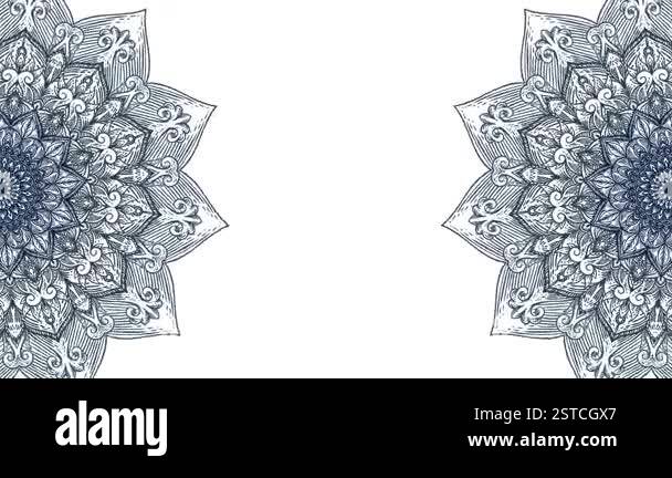 A motion graphic of mandala rotation template background. Royal and ...