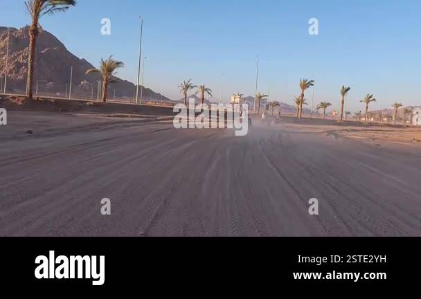 Quad bike ride through the desert near Sharm el Sheikh, Egypt ...