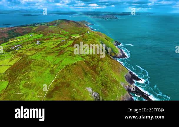 Aerial. This breathtaking aerial landscape showcases stunning lush ...