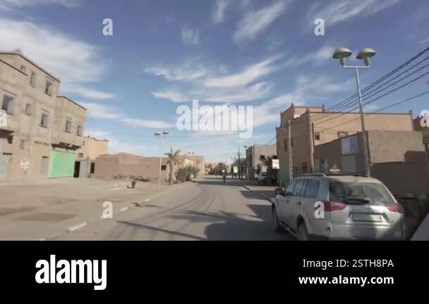 Africa , Morocco, 01,14,2025 tourist make a tour safari in private mini ...