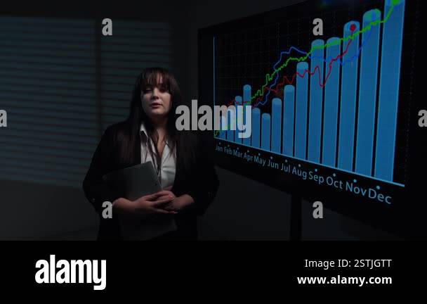 Project leader and team members briefing. Woman chief executive stand in office boardroom talk ...