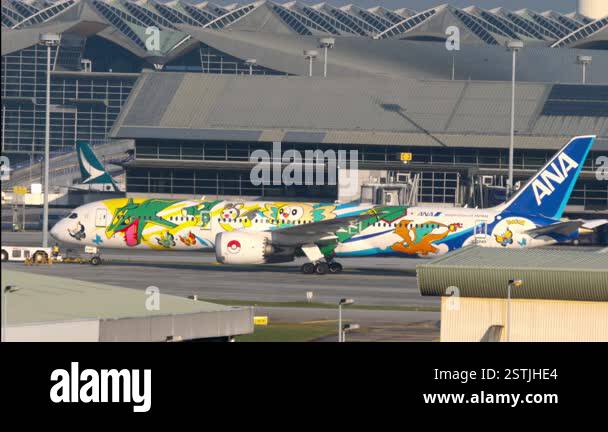 KUALA LUMPUR, MALAYSIA - JANUARY 15, 2025: Boeing 787 Dreamliner of All Nippon Airways with ...