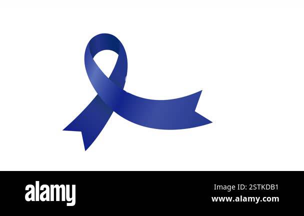 Colorectal Cancer Awareness Ribbon. Transparent background with alpha ...