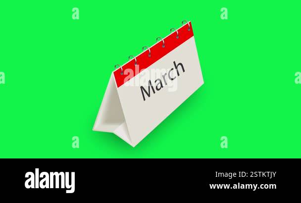 From january to december calendar desk. Animated monthly calendar flips ...