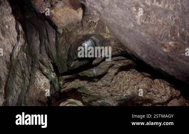 A fascinating look into a dark mysterious cave with unique and unusual ...