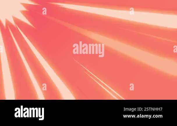 Abstract 2d speed lines background animation with orange and light ...