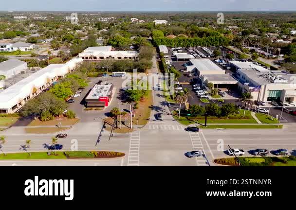 Naples, FL, USA - February 8, 2025: Businesses in Naples Florida on ...