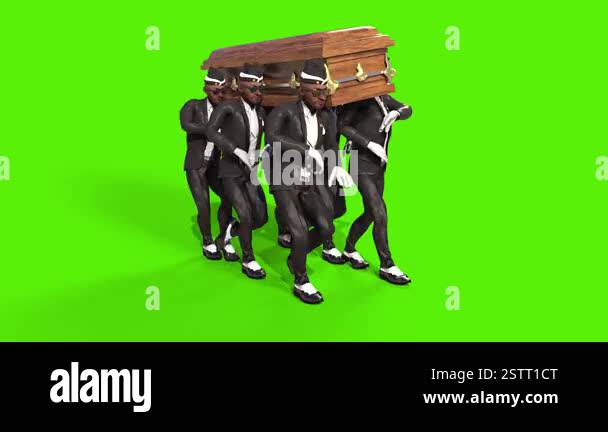 Coffin Dance Green Screen Meme 3D Rendering Animation 4K Stock Video ...