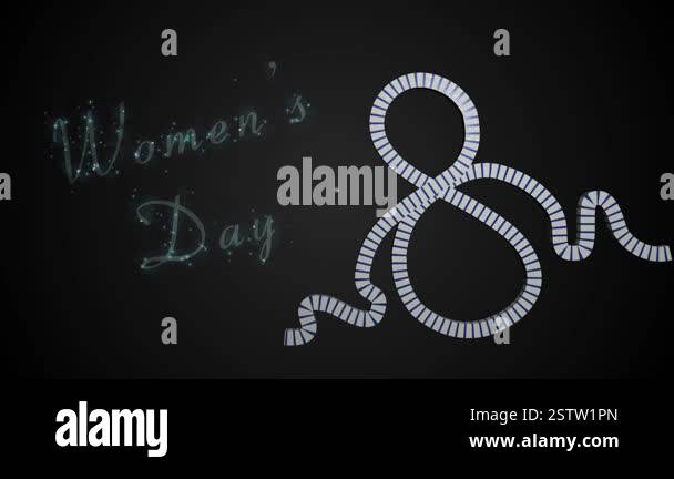 Women's Day written in white cursive Style on the left corner. On the ...