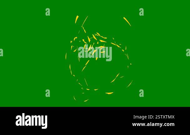 Abstract green screen effect with swirling particles and dynamic motion ...
