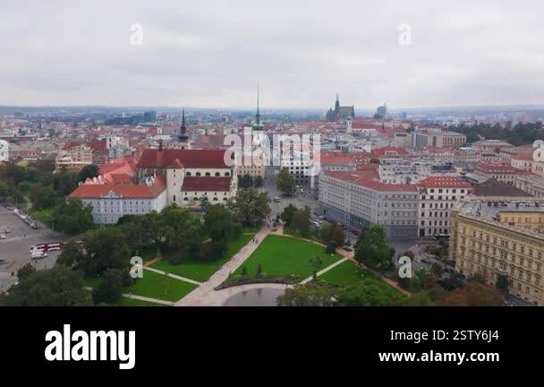 Aerial views of Brno, Czech Republic, highlight the breathtaking ...