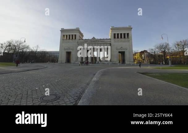 November 10, 2024. Munich, Germany, Koenigsplatz. Propylaea Historische ...