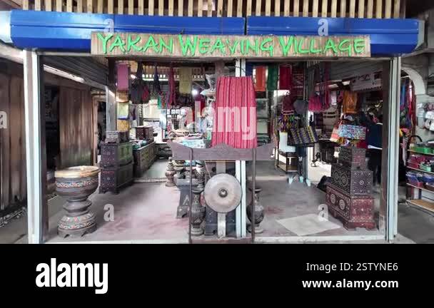 Zamboanga, Philippines 20 aug 2024: Yakan weaving traditional shop ...