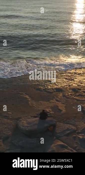 A calming and scenic coastal walk Stock Video Footage - Alamy