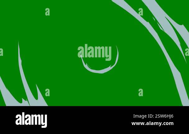 A green screen transition with sharp jagged lines. This aggressive ...