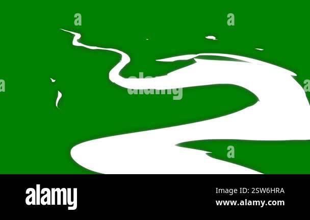 A bold, sweeping arc transition on green screen, great for modern, high ...