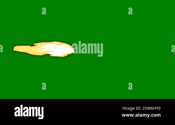 A glowing circular motion effect transitioning on green screen, ideal ...