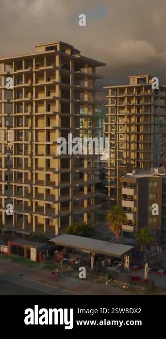 Modern structure for elite housing with sea views Stock Video Footage ...