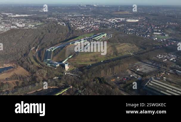 The alpincenter Bottrop, indoor ski slope in the German city of Bottrop ...