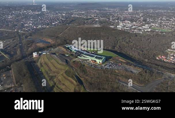 The alpincenter Bottrop, indoor ski slope in the German city of Bottrop ...