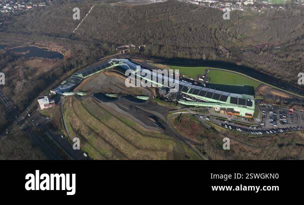 The alpincenter Bottrop, indoor ski slope in the German city of Bottrop ...