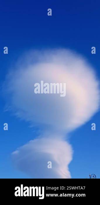 Shape of the cloud looks like a cloud before the storm and in the ...