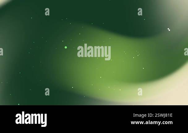 Vibrant abstract green motion with shimmering particles, soft wave flow, perfect for eco ...