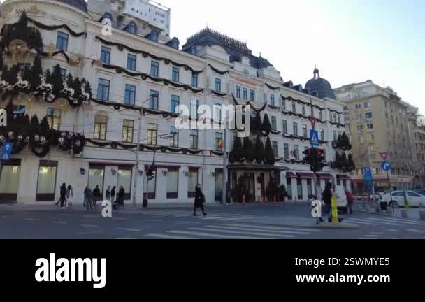 Bucharest, Romania - January 18, 2025: View of the Grand Hotel du ...