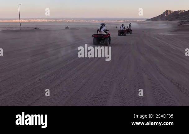 Quad bike ride through the desert near Sharm el Sheikh, Egypt ...
