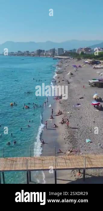 A breathtaking view of the Turkish seaside Stock Video Footage - Alamy