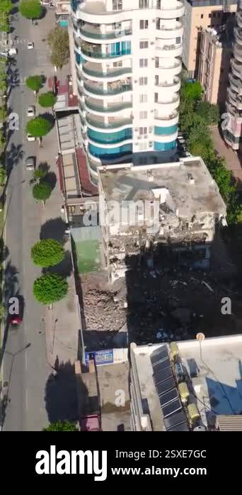 Demolition of old structures using heavy-duty equipment Stock Video ...